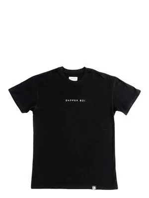 DAPPER BOI Essential Drop Shoulder Tee - Black