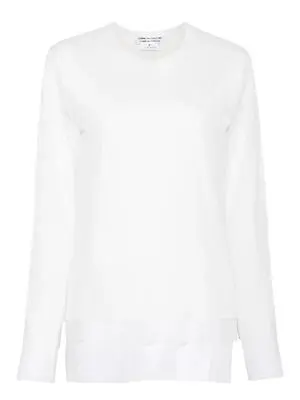 Comme Des Garçons Layered Top - White