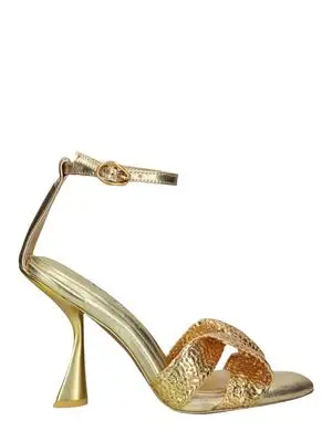 Cult Gaia 100mm Zephyr Sandals - Gold