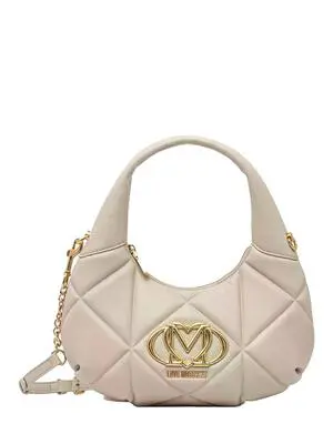 Moschino Logo-plaque Tote - Neutrals