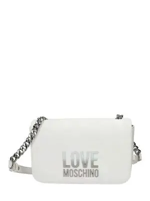 Moschino Logo-lettering Crossbody Bag - White