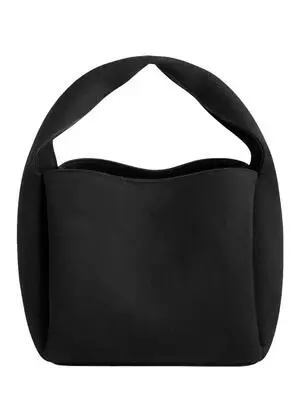 TOTEME Suede Bucket Bag - Black