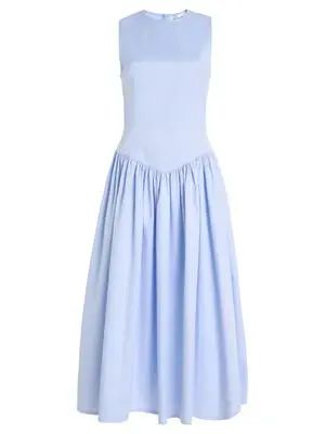 ALFIE Exclusive Kate Cotton Midi Dress - Blue