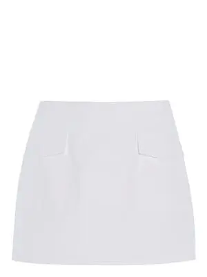 ALFIE Valletta Cotton Mini Skirt - White