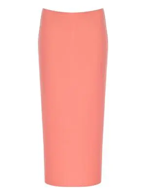 ALFIE Tube Rib-knit Midi Skirt - Pink