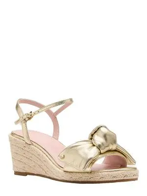 Kate Spade New York Leandra Espadrille Wedge Sandals - Pale Gold