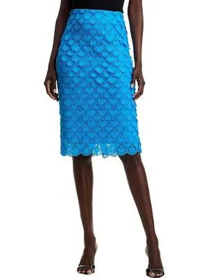 UNGARO Darby Skirt - Aegean Blue