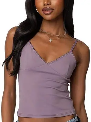 EDIKTED Violeta Tank Top - Mauve