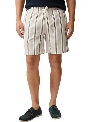 Rodd & Gunn Wingfield Textured Stripe Pull-on Shorts - Fog