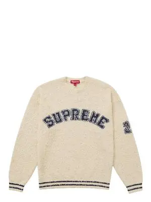Supreme Textured Arc Knit Sweater - Cream