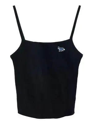 Maison Kitsuné Fox-motif Tank Top - Blue