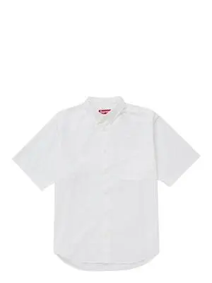 Supreme Loose Fit Oxford Short Sleeve Shirt - White