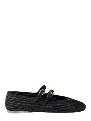 Prada Crochet Ballerinas - Black