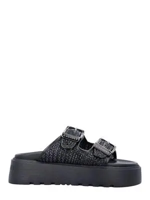 Casadei Birkly Platform Sandals - Black