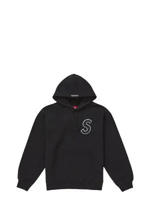 Supreme Logo Hooded Sweatshirt - Black