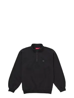 Supreme Small Box Half Zip Pullover - Black