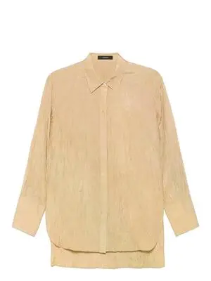 JOSEPH Habotai Bold Blouse - Neutrals