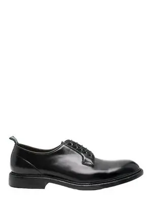 GREEN GEORGE Leather Derby Shoes - Black