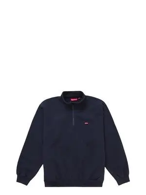 Supreme Small Box Half Zip Pullover - Navy Blue