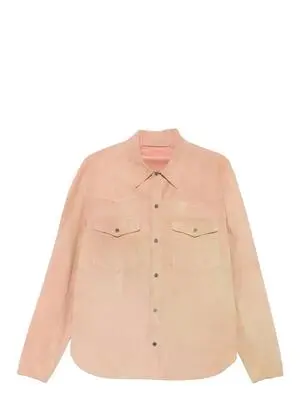 SALVATORE SANTORO Suede Shirt - Pink