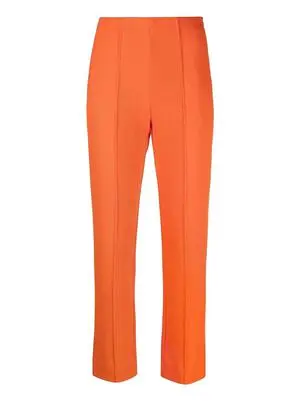 Sportmax Mid-rise Cropped Trousers - Orange