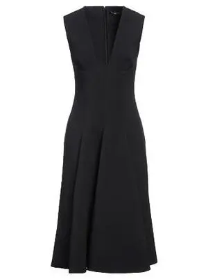 Versace Midi Flared Dress - Black