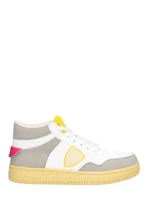 ACBC X PHILIPPE MODEL Leather High-top Sneakers - White