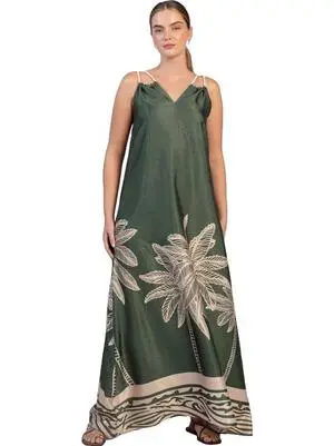 DIARRABLU Jwana Maxi Dress - Coria Olive
