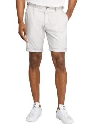 BROOKLYN BRIGADE Slim Fit Pleated Shorts - Stone