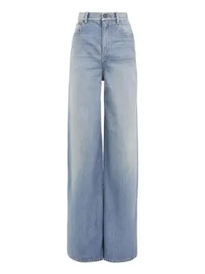 Chloé CHLOÉ High-Rise Wide-Leg Jeans Blue