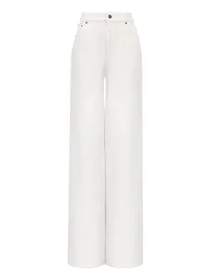 Chloé CHLOÉ High-Rise Wide-Leg Jeans White