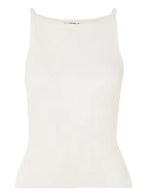 Eterne Iris Ribbed Tank - White