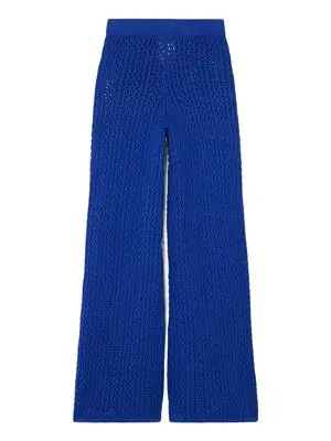 ESCVDO ESCVDO Espina Crocheted Cotton Flared Pants