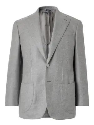 THOM SWEENEY Thom Sweeney - Wool-Twill Blazer - Men - Gray 