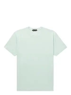 TOM FORD Slim-fit Lyocell And Cotton-blend Jersey T-shirt - Green