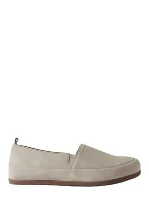 Mulo Suede Loafers Beige