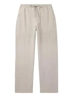 A KIND OF GUISE Samurai Wide-leg Linen Trousers - Neutrals