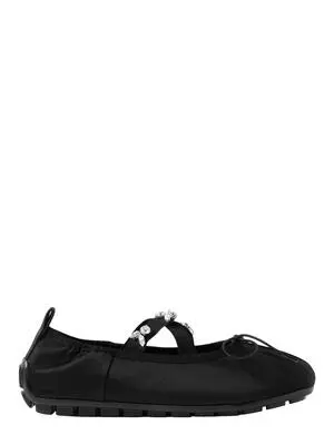 Simone Rocha Crystal-embellished Ballet Flats - Black