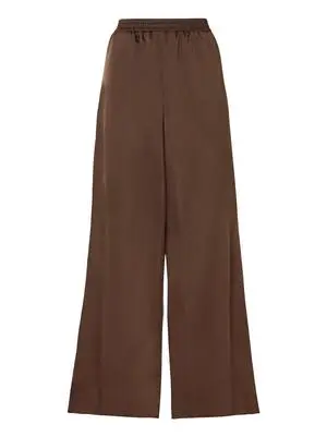 16Arlington Argo Satin Wide-leg Pants - Brown