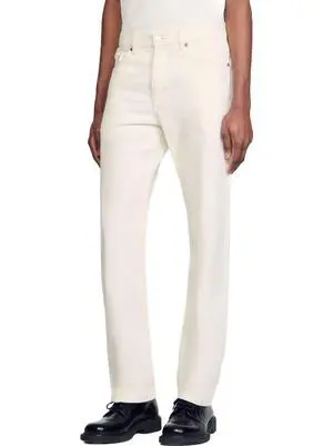 Sandro Regular Fit Jeans - Ivory.