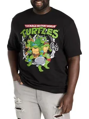 TRUE NATION BY DXL Big & Tall Teenage Mutant Ninja Turtles Graphic Tee - Black