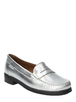 Mephisto Neda Penny Loafer - Silver