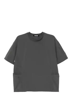 SPOONYARD Packable Side Zip Pockets T-shirt - Grey