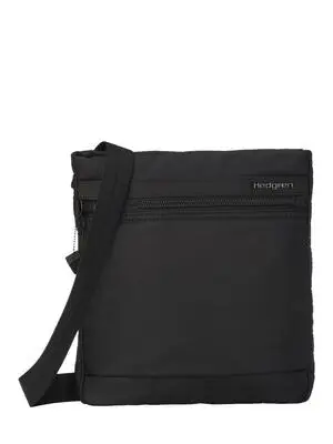 HEDGREN Leonce Rfid Water Repellent Nylon Crossbody Bag - Black