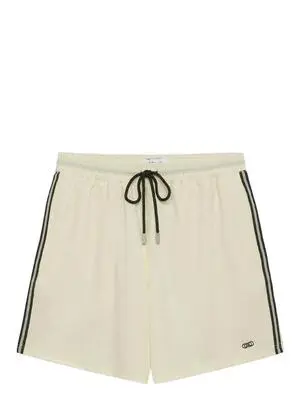 LE CLUB 4-way Stretch Swim Trunks - Beige Hybrid