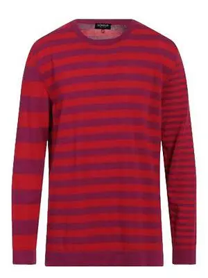 DONDUP Cotton Striped Sweater - Red