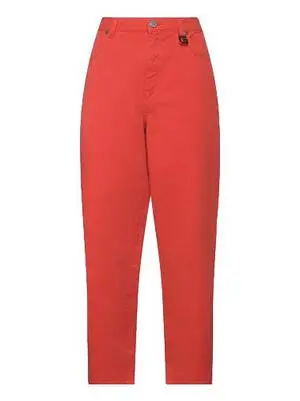GAËLLE PARIS Tapered High-waisted Jeans - Tomato Red