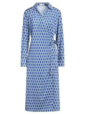 REPLAY Midi Wrap Dress - Blue