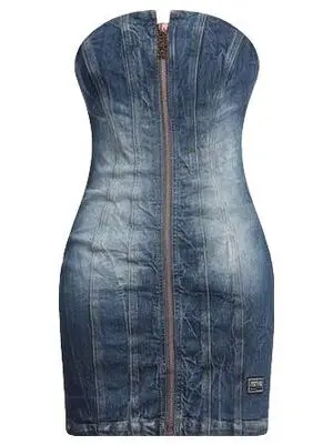 Versace Mini Denim Dress - Blue