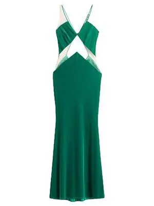 Elisabetta Franchi Carpet Maxi Dress - Green